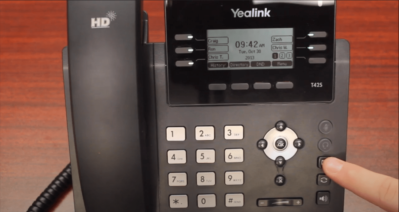 Yealink SIP-T42S Review - PBX info